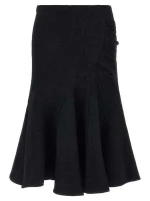 Dries Van Noten Sibel Midi Skirt - Black