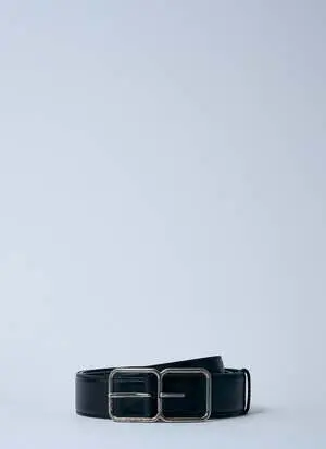Saint Laurent Double Frame Belt - Black