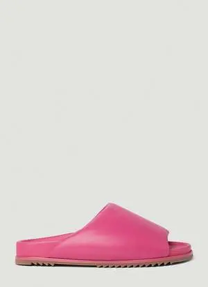 Rick Owens Leather Slider Sandals