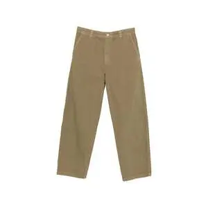 A.p.c. Cotton Straight-leg Trousers - Green