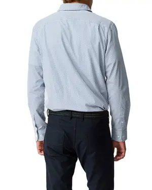 Rodd & Gunn Edbrooke Hill Geo Print Long Sleeve Shirt