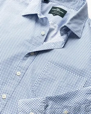 Rodd & Gunn Edbrooke Hill Geo Print Long Sleeve Shirt