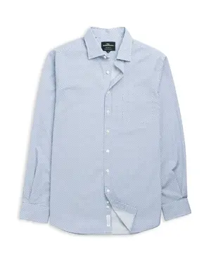Rodd & Gunn Edbrooke Hill Geo Print Long Sleeve Shirt