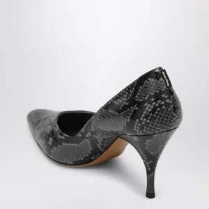 Miu Miu Python-print Ayers Leather Pumps