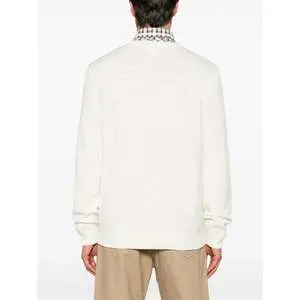 A.p.c. Virgin Wool Logo-embroidered Crew Neck Jumper