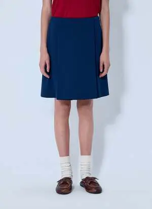 Miu Miu Technical Jersey Mini Skirt