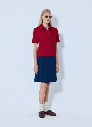 Miu Miu Technical Jersey Mini Skirt