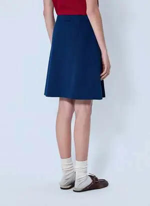 Miu Miu Technical Jersey Mini Skirt