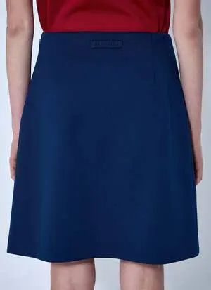 Miu Miu Technical Jersey Mini Skirt