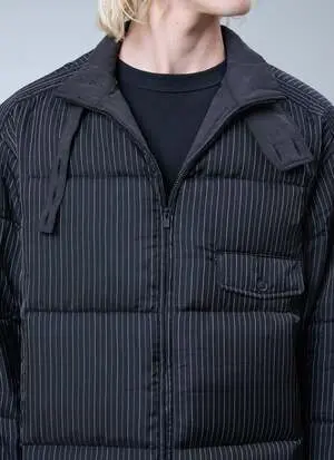 Yohji Yamamoto Padded Striped Jacket