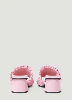 GANNI Smock Kitten Heel Mules
