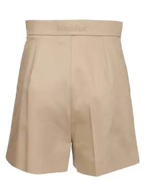 Max Mara Stretch Cotton Satin Shorts