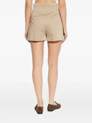 Max Mara Stretch Cotton Satin Shorts