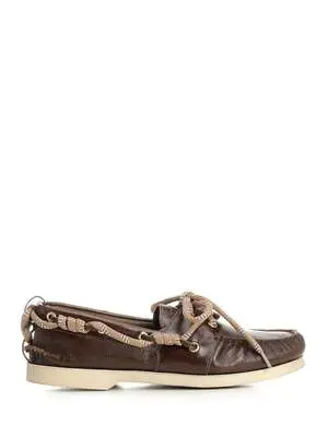 GOLDEN GOOSE Cruise Moccasin In Shiny Wrinkled Leather