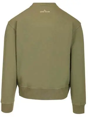 Stone Island Organic Cotton Crewneck Sweatshirt