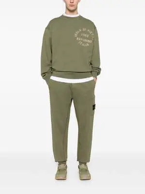 Stone Island Organic Cotton Crewneck Sweatshirt