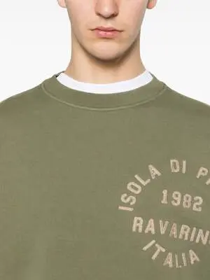 Stone Island Organic Cotton Crewneck Sweatshirt