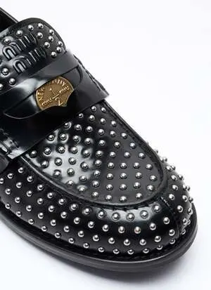 Miu Miu Studded Leather Loafers
