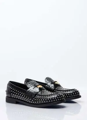 Miu Miu Studded Leather Loafers