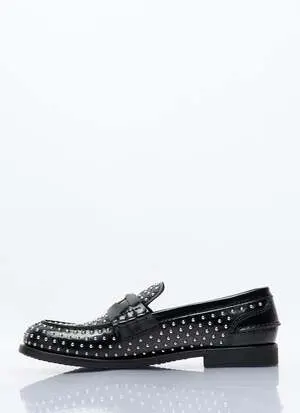 Miu Miu Studded Leather Loafers