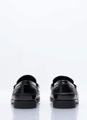 Miu Miu Studded Leather Loafers