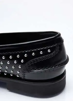 Miu Miu Studded Leather Loafers