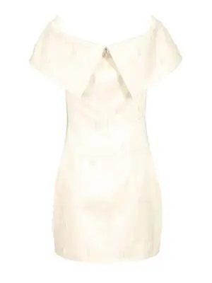 ROTATE BY BIRGER CHRISTENSEN Satin Beaded Mini Dress