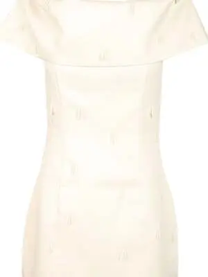 ROTATE BY BIRGER CHRISTENSEN Satin Beaded Mini Dress