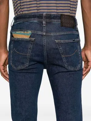 Jacob Cohen Slim Fit Cropped Denim Jeans