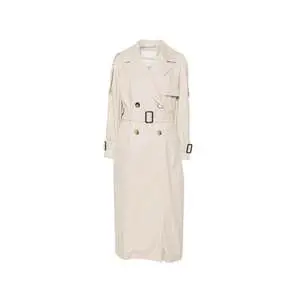 Max Mara Cotton-blend Trench Coat - Cream