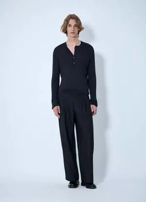Our Legacy Fine Knit Cotton Crepe Henley