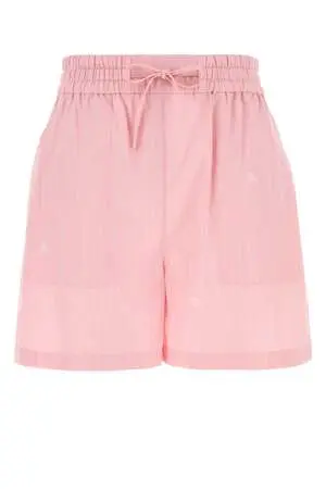 Burberry Embroidered Poplin Shorts - Multicolor