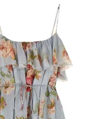 Zimmermann Roselight Silk Habotai Maxi Dress
