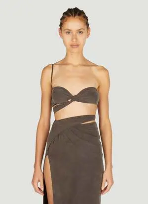 Jacquemus Le Bandeau Espelho Top - Brown