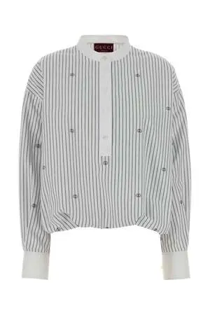 Gucci Embroidered Poplin Shirt - Multicolor
