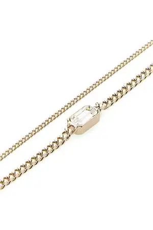 Alexander McQueen Platinum Metal Skull Bracelet