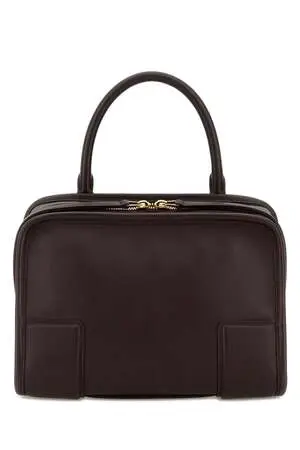 Loewe Dark Leather Small Amazona Handbag