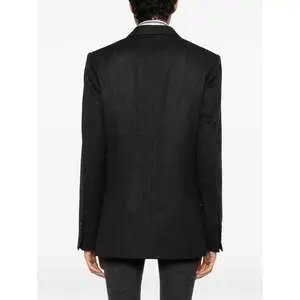 Victoria Beckham Wool Peak Lapels Double-breasted Blazer