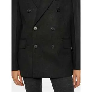 Victoria Beckham Wool Peak Lapels Double-breasted Blazer