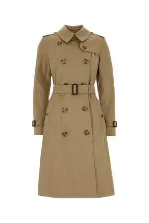 Burberry Cotton Twill Trench Coat - Brown