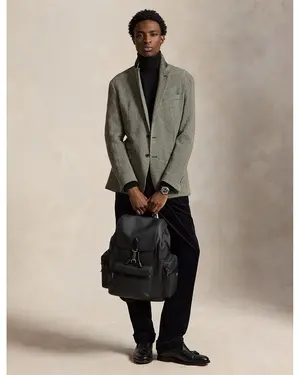 Polo Ralph Lauren Polo Id Pebble Leather Backpack