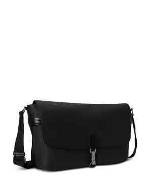 Polo Ralph Lauren Polo Id Pebble Leather Messenger Bag