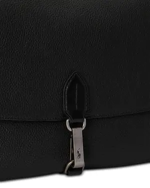 Polo Ralph Lauren Polo Id Pebble Leather Messenger Bag