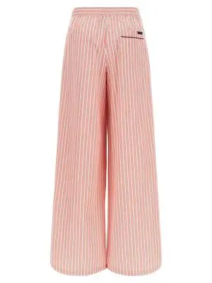 Dolce & Gabbana Silk Blend Striped Pajama Pants