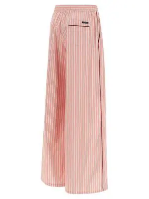 Dolce & Gabbana Silk Blend Striped Pajama Pants