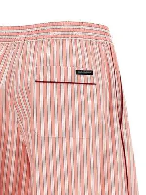 Dolce & Gabbana Silk Blend Striped Pajama Pants