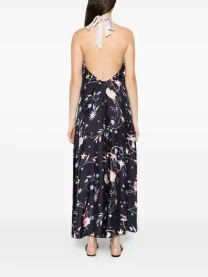 FORTE_FORTE Printed Silk Dress