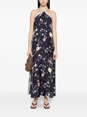 FORTE_FORTE Printed Silk Dress