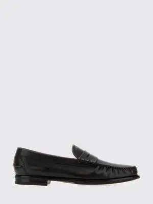 Prada Leather Loafers - Black