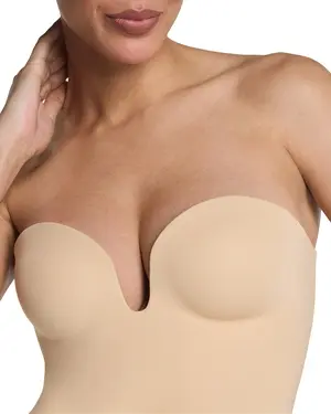 Spanx Suit Your Fancy Strapless Mid-thigh Bodysuit - Honey